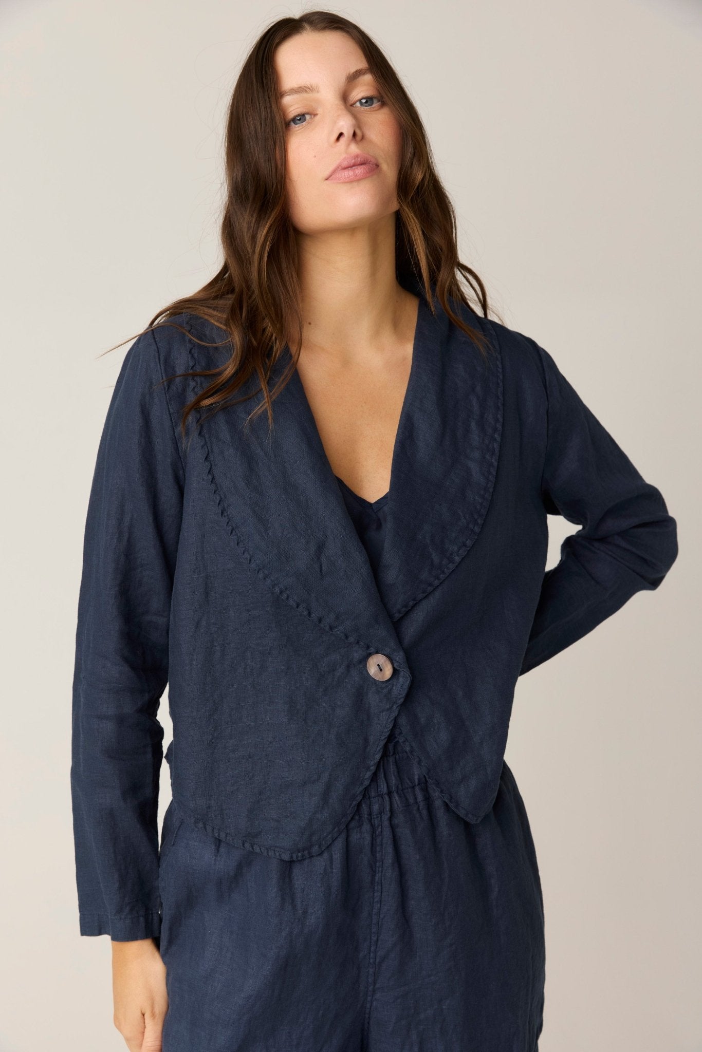 BOX JACKET - DARK NAVY